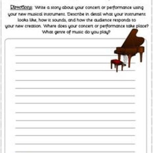 Music Worksheets Create Your Own Instrument Activity Music in Our ...
