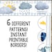 Weather Bulletin Board Borders | Science Classroom Decor (PDF & PNG) - Etsy