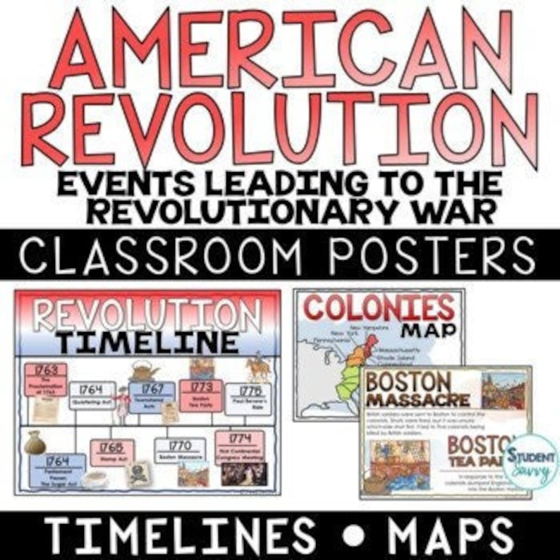 Causes of the American Revolution Posters | American Revolution ...