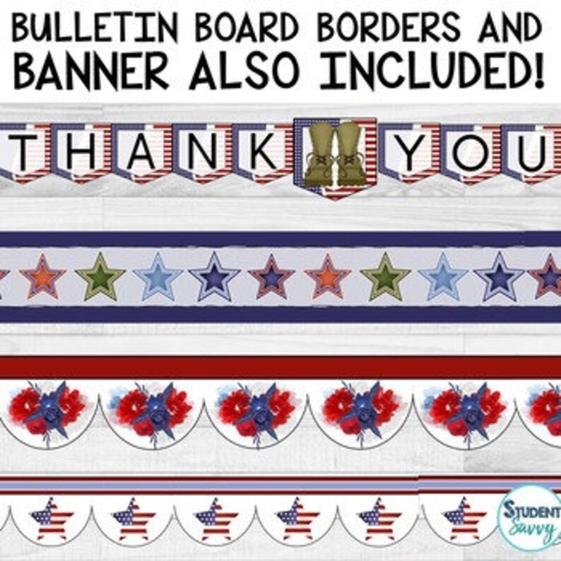 Veterans Day Bulletin Board & Posters Veterans Day Classroom Decor - Etsy