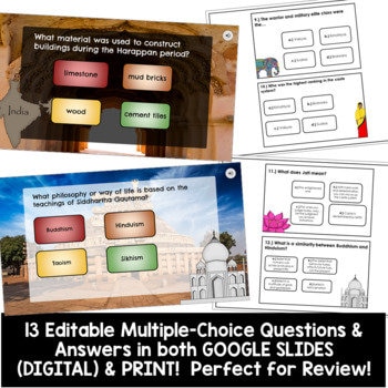 Ancient India Digital Game Google Slides | Review Digital Board Game - Etsy