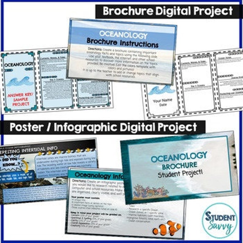 Ocean Projects Google Classroom - Oceanology Posters Activities ...