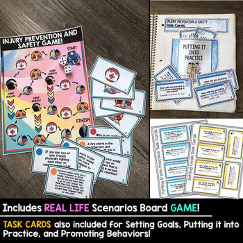 Health: Injury Prevention and Safety Interactive Notebook - Etsy