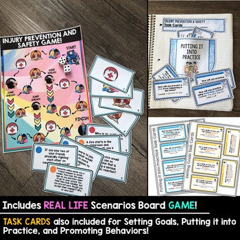 Health: Injury Prevention and Safety Interactive Notebook - Etsy