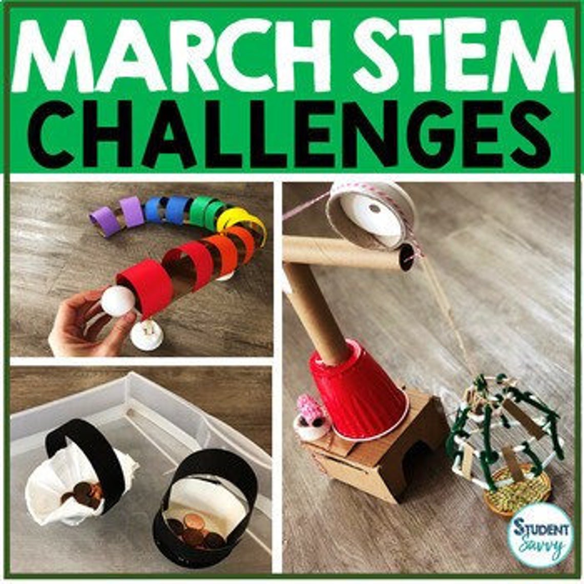 St. Patrick's Day STEM Challenges March STEAM Projects Activity ...