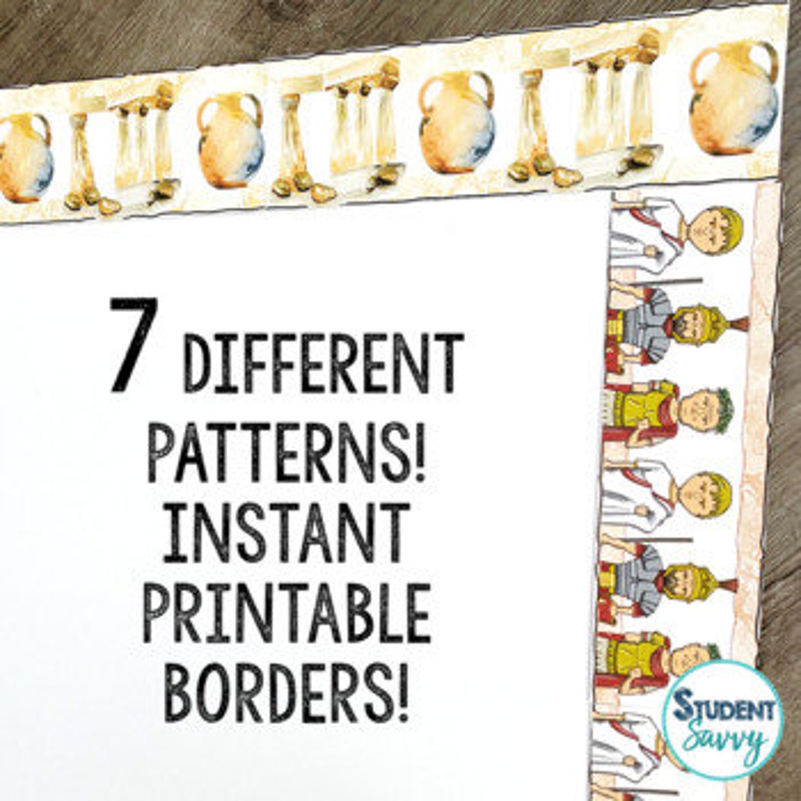 Ancient Rome Bulletin Board Borders Printable Rome History Classroom ...