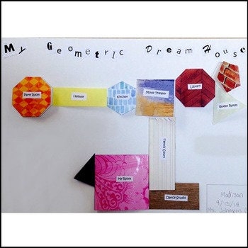 Geometry Project Dream House- 3rd Grade Common Core - Etsy
