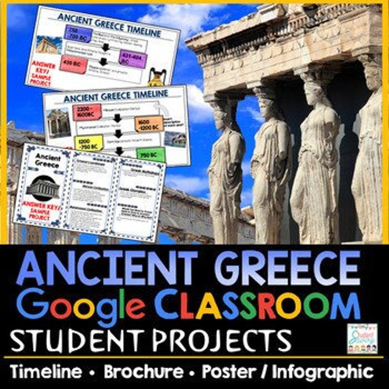 Ancient Greece Projects Google Classroom Google Slides Timeline ...