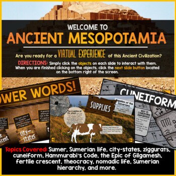 Mesopotamia Google Classroom Distance Learning | Interactive Digital - Etsy