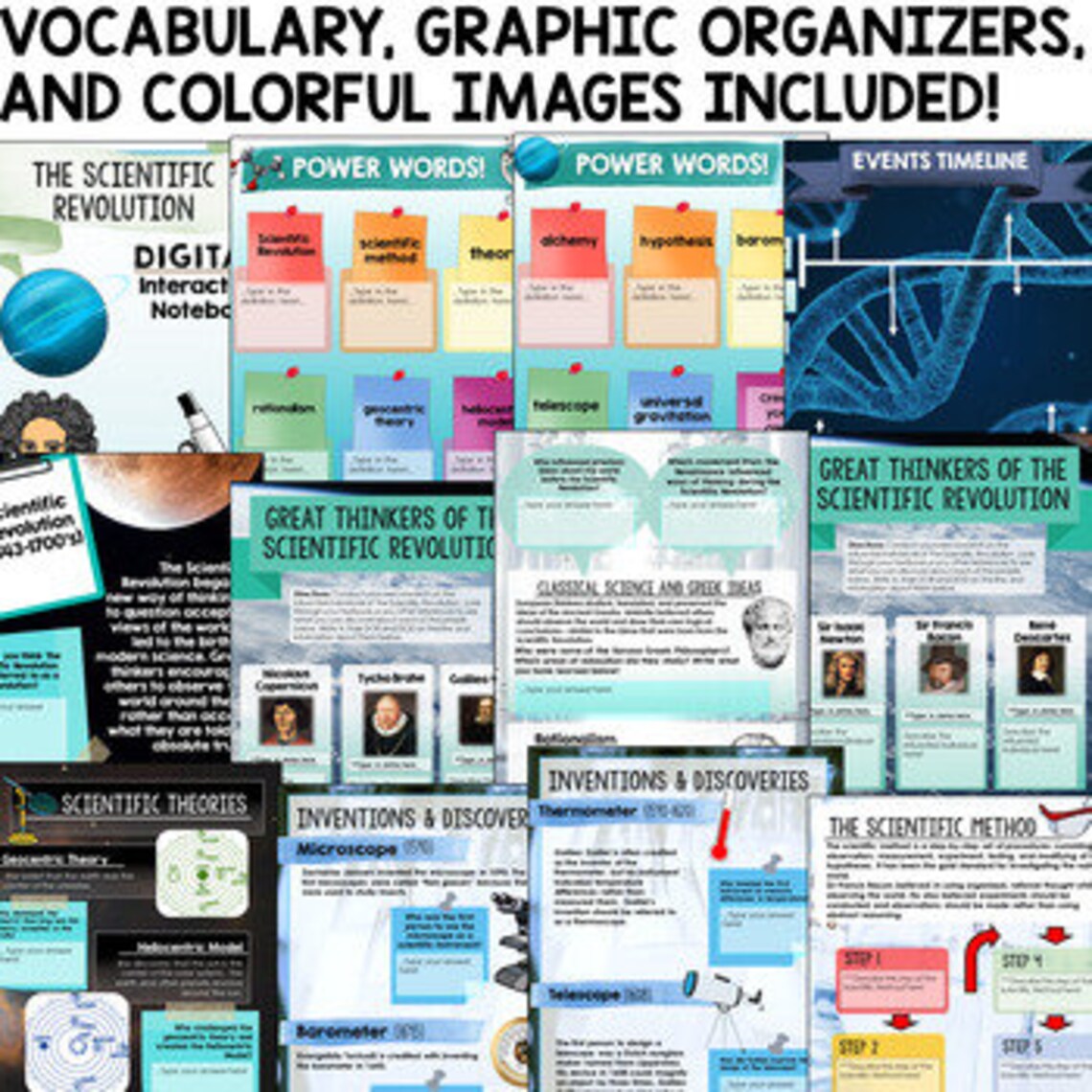The Scientific Revolution Interactive Notebook | Digital Notebook ...