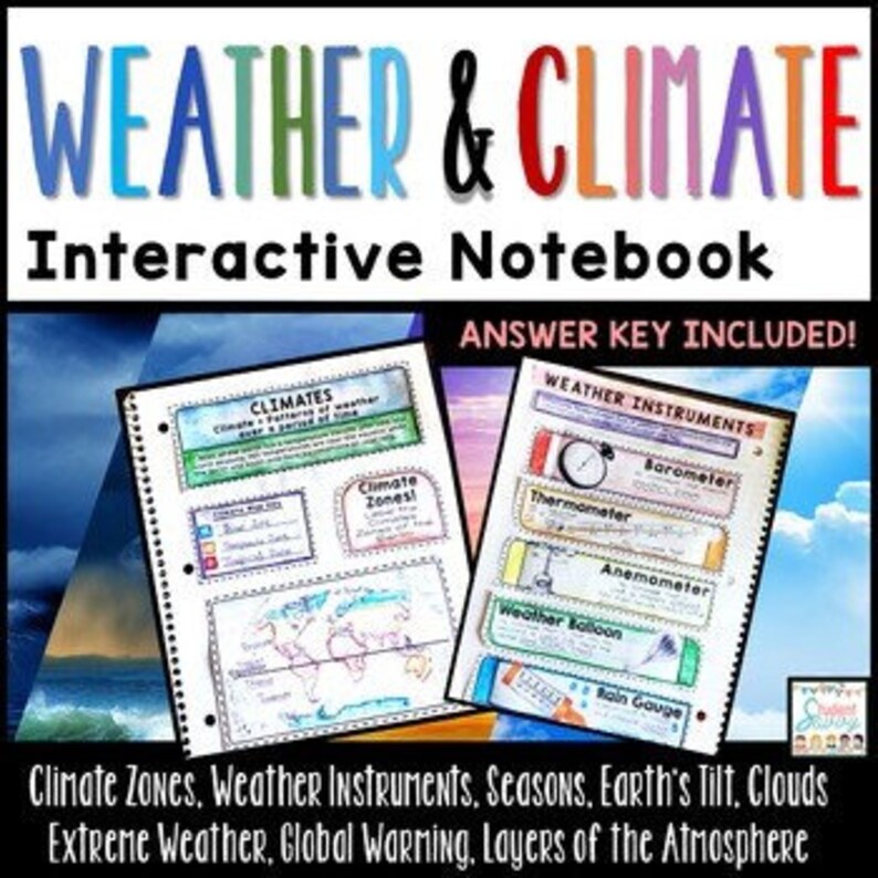 Weather Interactive Notebook | Weather and Climate | Severe Weather ...