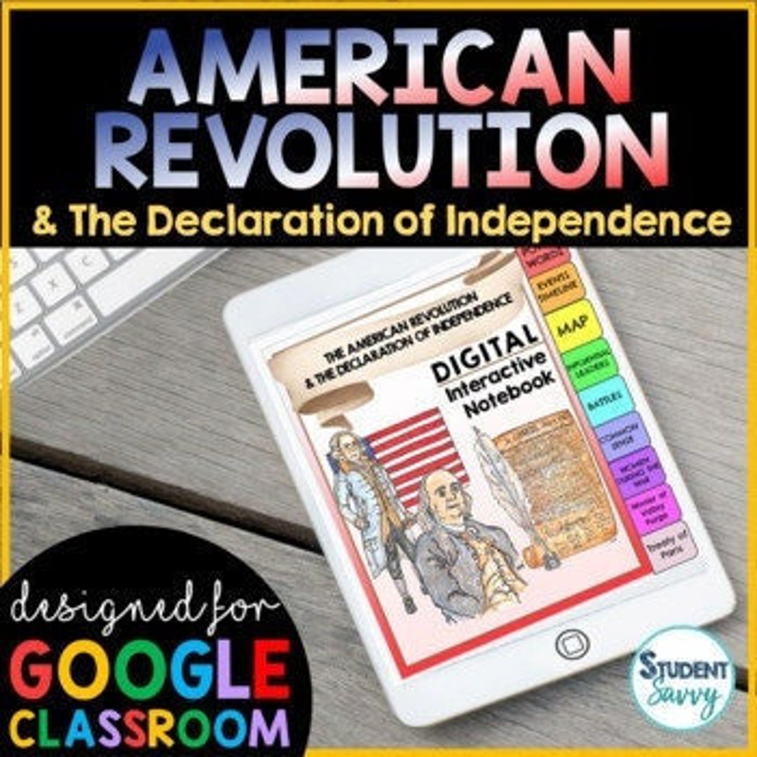 Digital Interactive Notebook | Declaration of Independence Distance ...