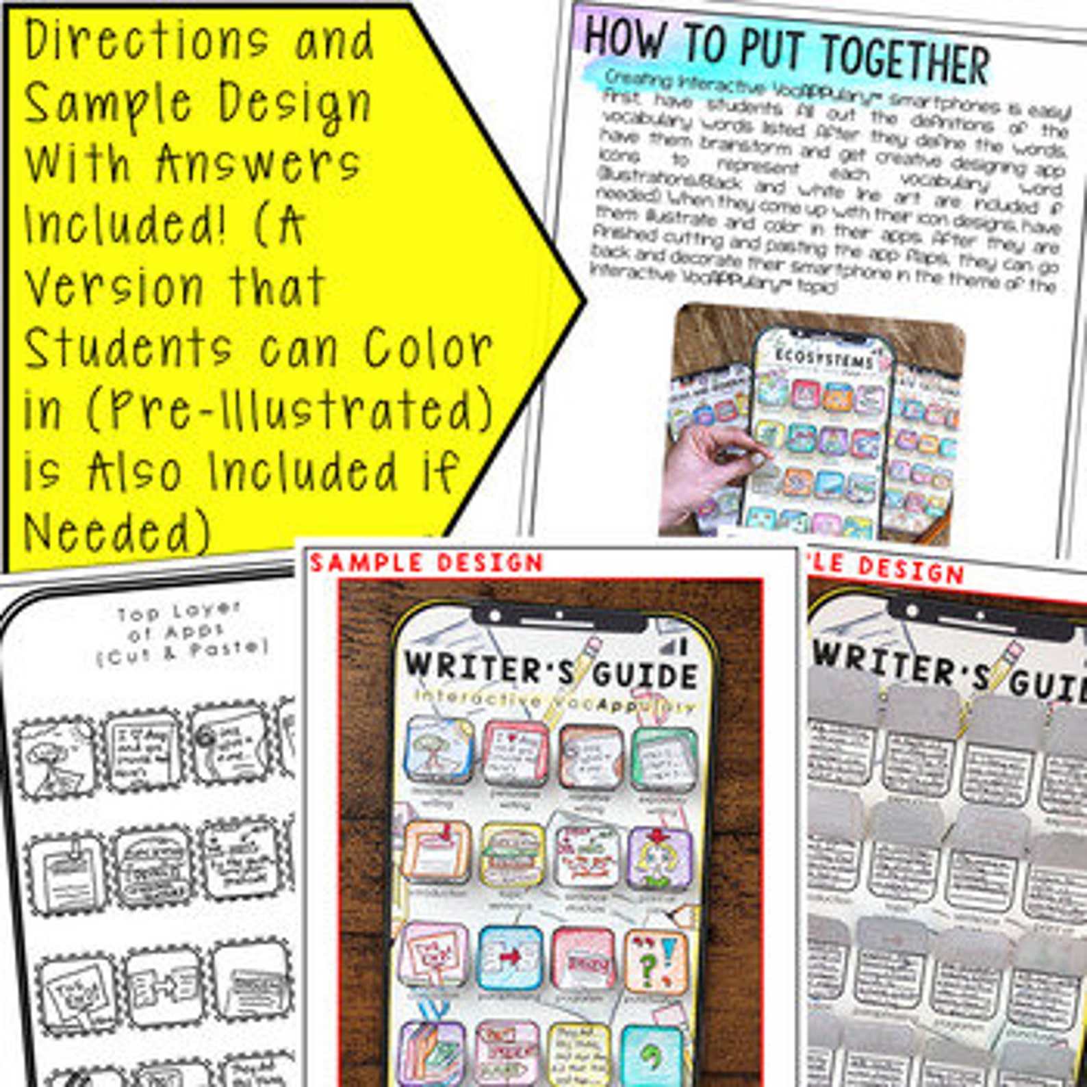 Writer's Guide Interactive Vocappulary™ - Writing Vocabulary Activity ...