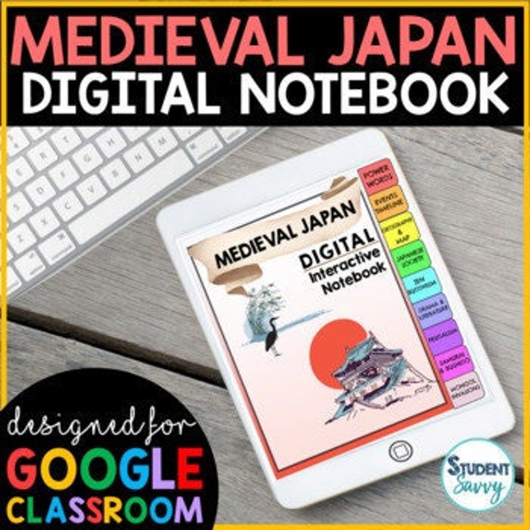 Medieval Japan Interactive Notebook | Digital Notebook Distance ...