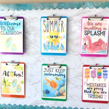 Summer Classroom Posters End of the Year Posters Summer Classroom Decor ...