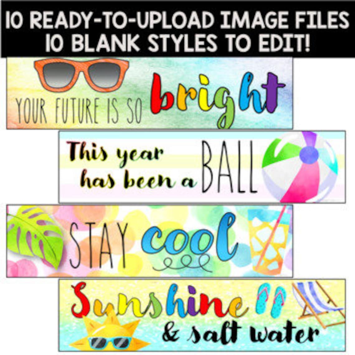 End of the Year Google Classroom Headers - SUMMER Google Classroom ...