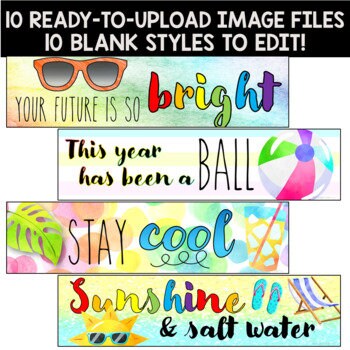 End of the Year Google Classroom Headers - SUMMER Google Classroom ...