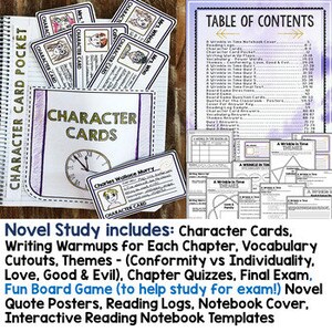 A Wrinkle in Time Novel Study Interactive Notebook - Etsy