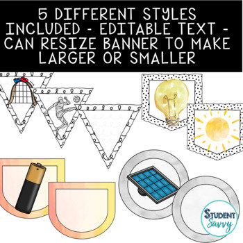 Energy Bulletin Board Kit | Forms of Energy Posters | Borders | Banners ...