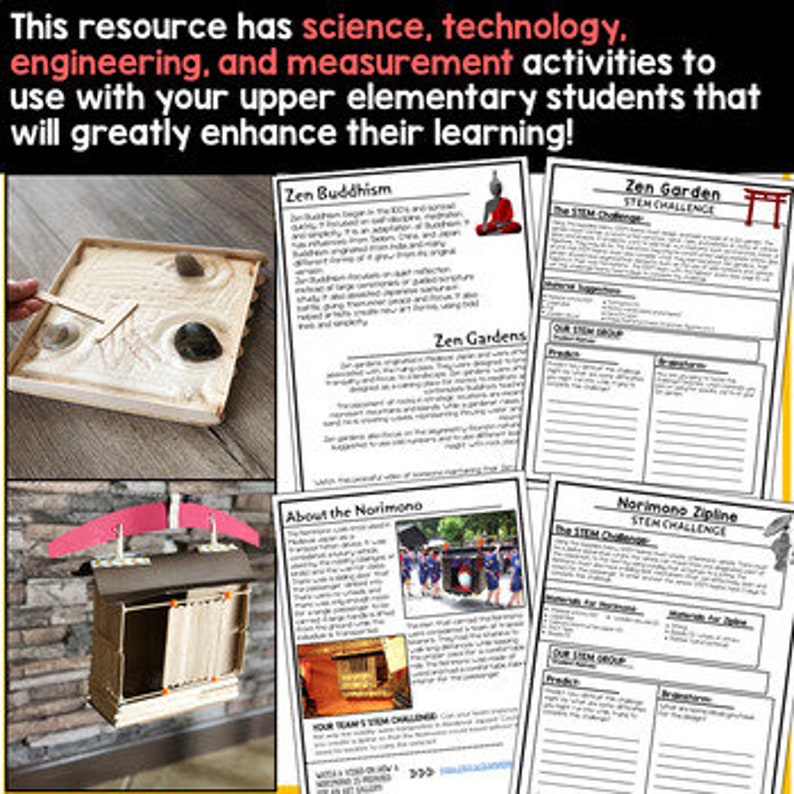 Medieval Japan - Feudal Japan STEM Challenges - Etsy