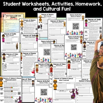Dance Around the World Unit - Cultures Countries Tik Tok Challenge - Etsy