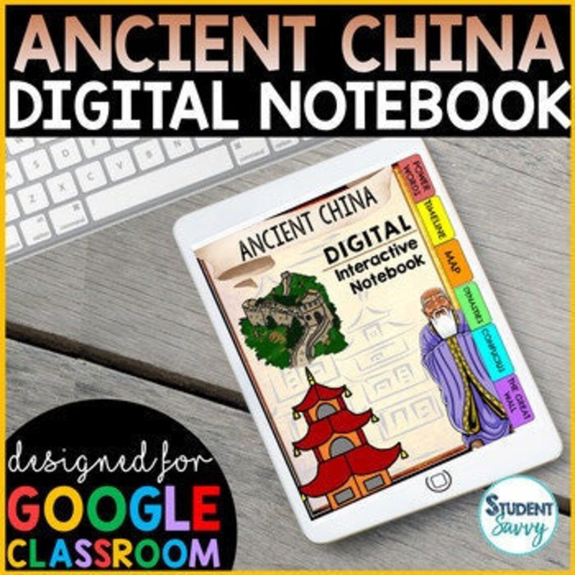 Digital Interactive Notebook | Ancient China Google Classroom - Etsy