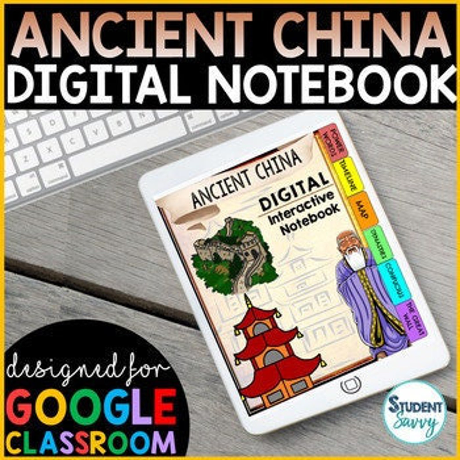 Digital Interactive Notebook | Ancient China Google Classroom - Etsy