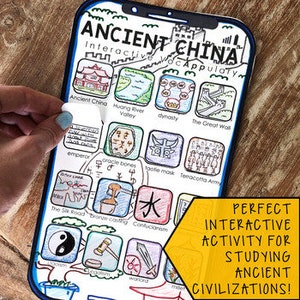 Ancient China Vocabulary Interactive Vocappulary™ Graphic Organizer ...