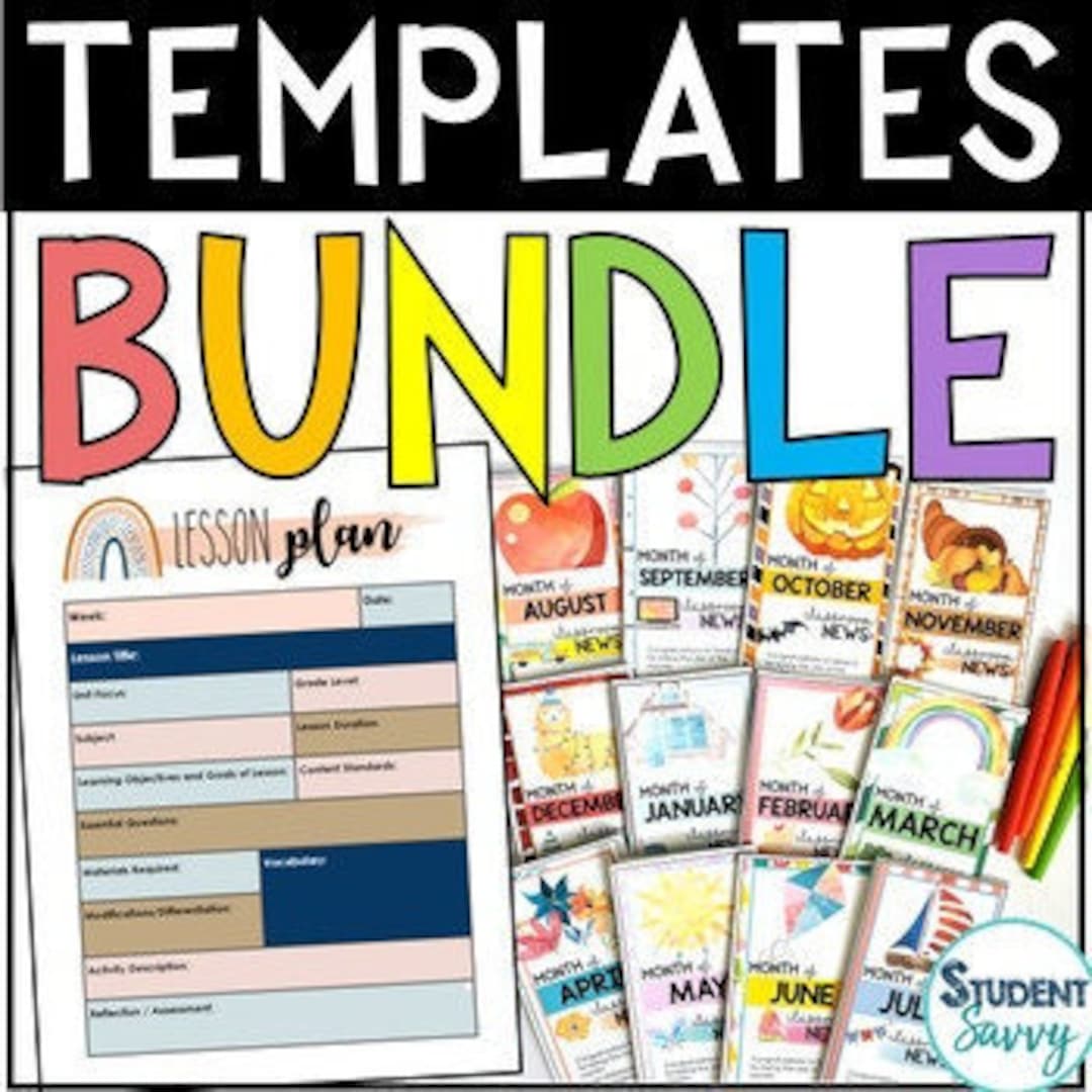 Lesson Plan Template Digital Google Slides Bell Ringers Editable Slides ...
