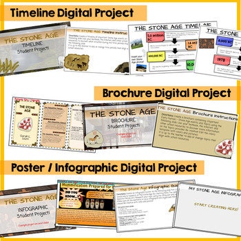 The Stone Age Projects for Google Classroom - Etsy