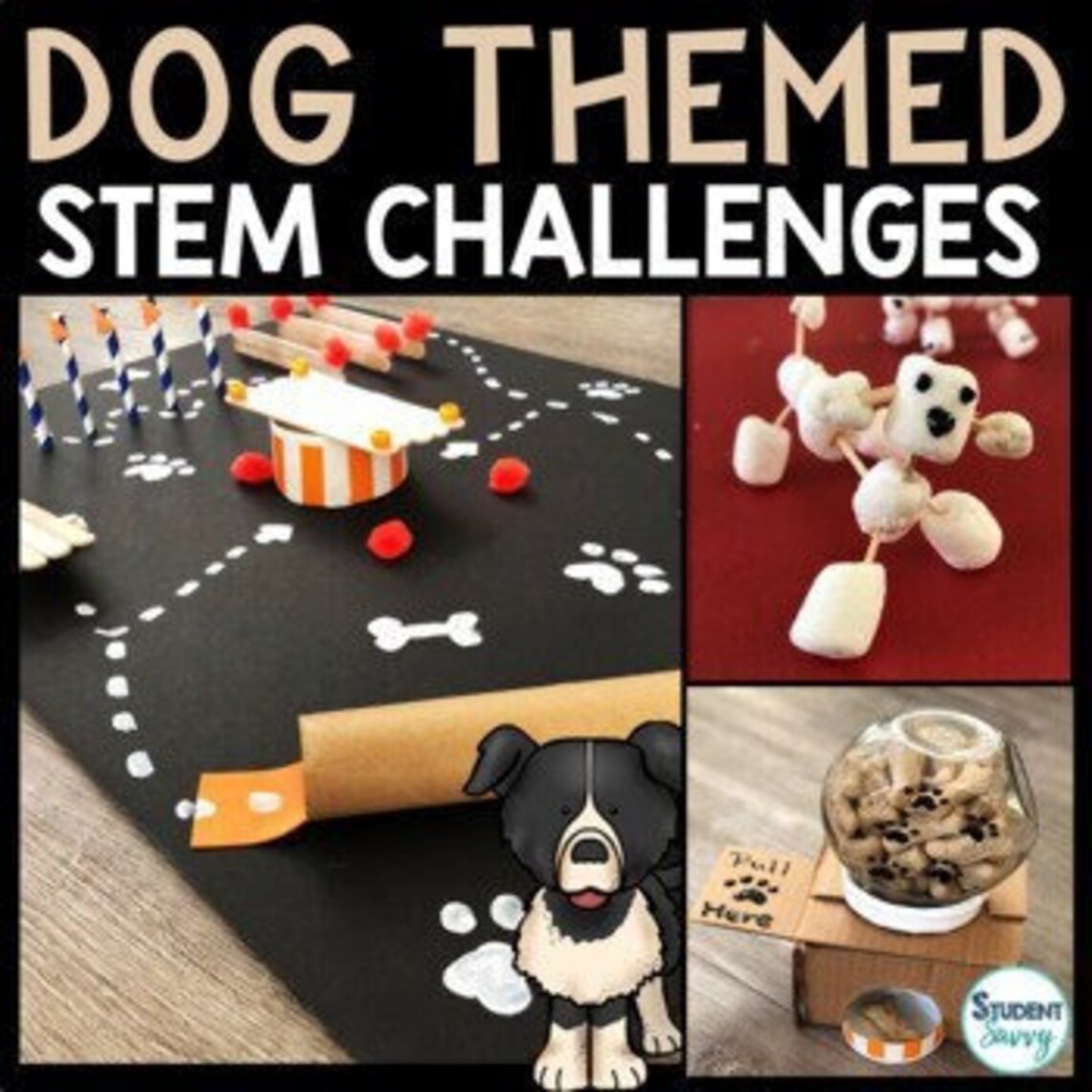 Dog Theme STEM Challenges STEAM Activities Agility Course Dog Treat ...