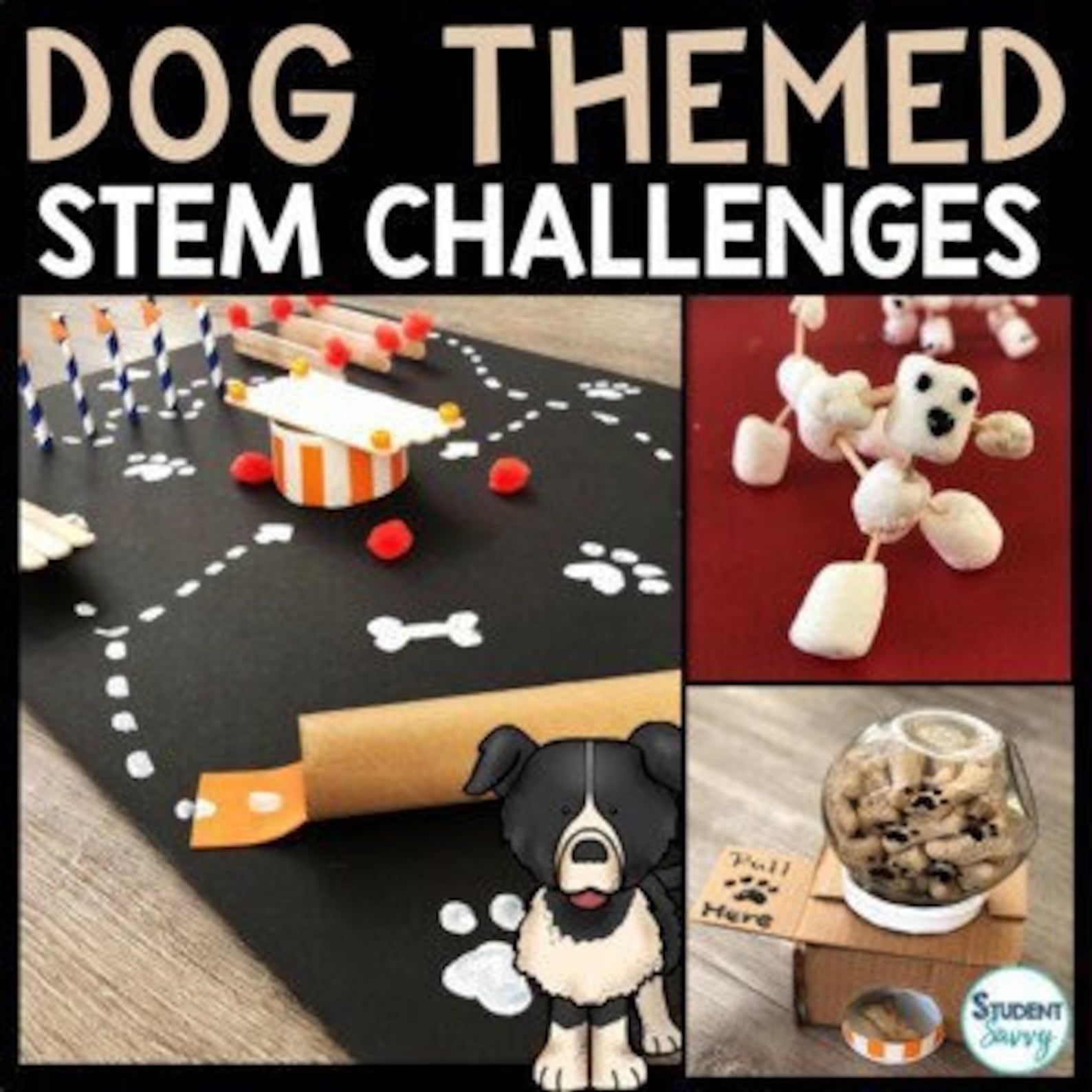 Dog Theme STEM Challenges STEAM Activities Agility Course Dog Treat ...
