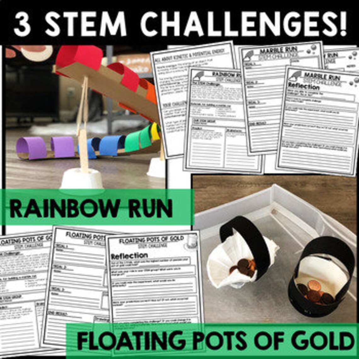 St. Patrick's Day STEM Challenges March STEAM Projects Activity ...
