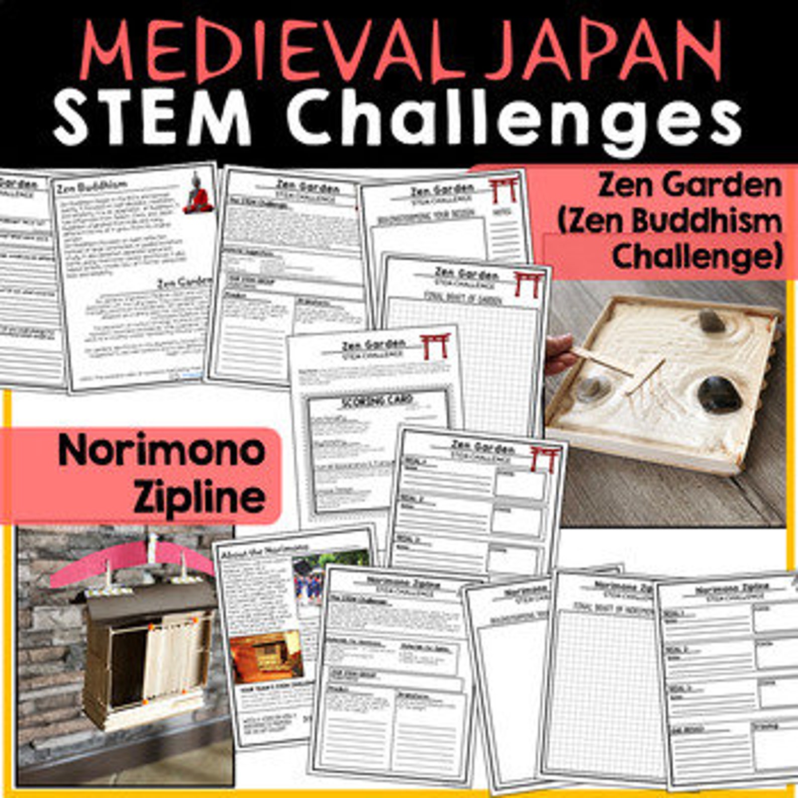 Medieval Japan Feudal Japan STEM Challenges - Etsy