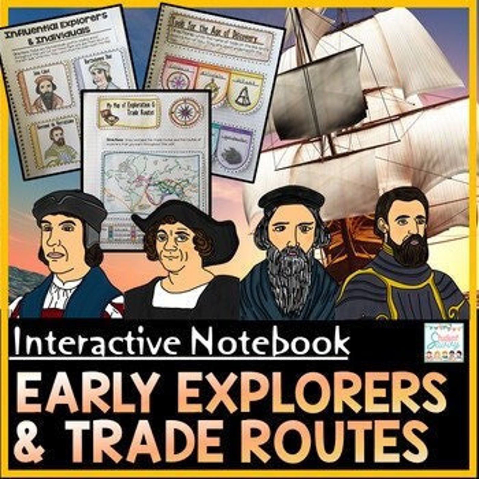 Age of Exploration Interactive Notebook Trade Routes New World Early ...