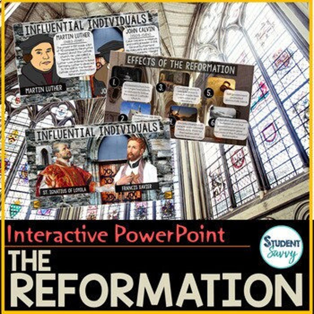 The Reformation Powerpoint Google Slides Google Classroom Middle Ages ...