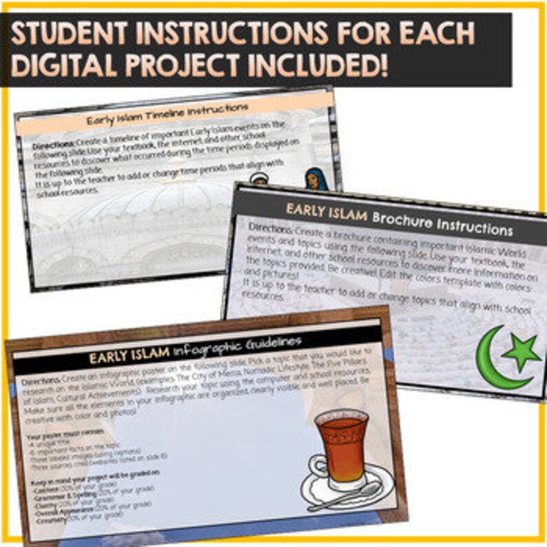Early Islam Google Classroom Projects - Etsy