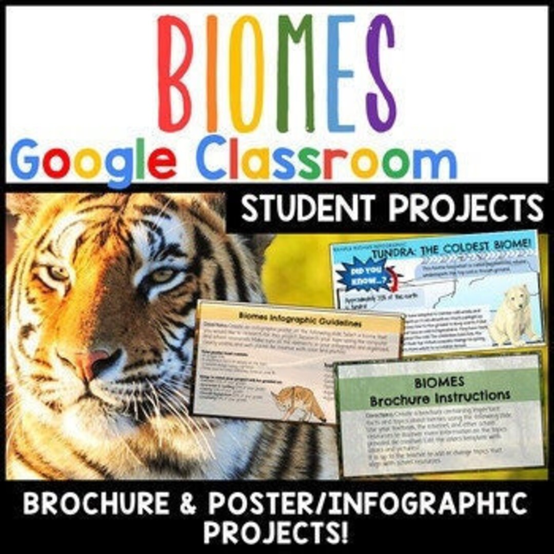 Biomes Projects Google Slides Activities - Research Project Animal ...
