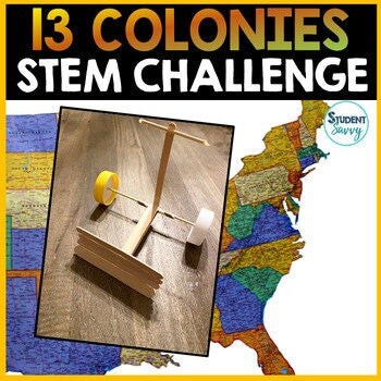 13 Colonies STEM Challenge | the Original Thirteen Colonies - Etsy
