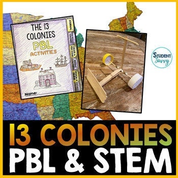 13 Colonies PBL and STEM Bundle | Project Based Learning - Etsy