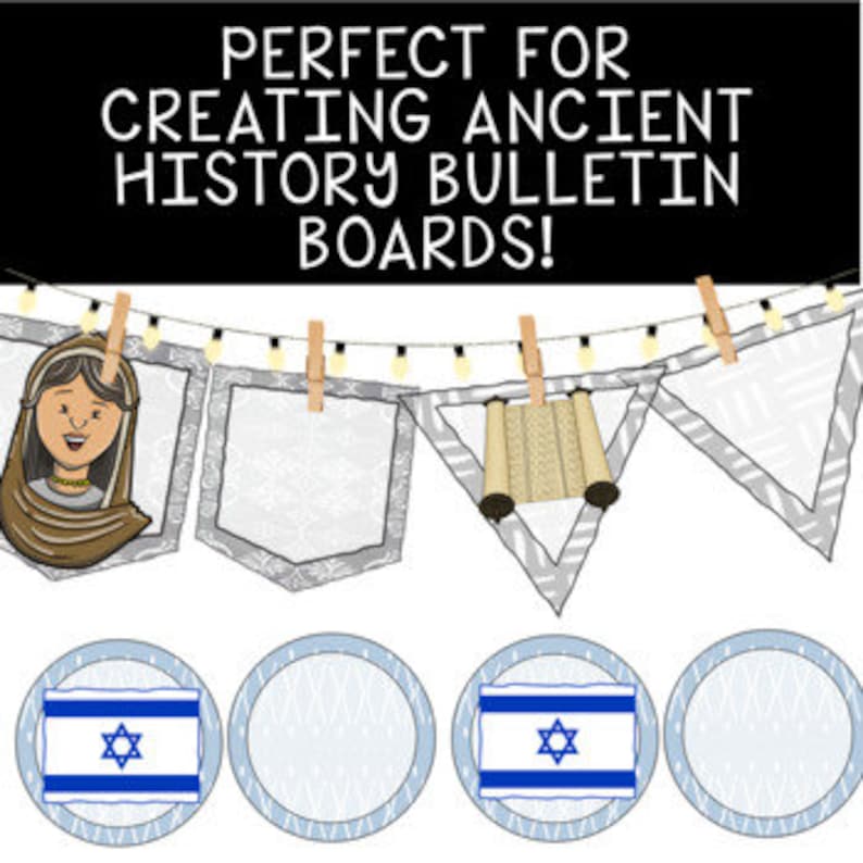 Ancient Israel Banners Printable Israel History Classroom Decor ...