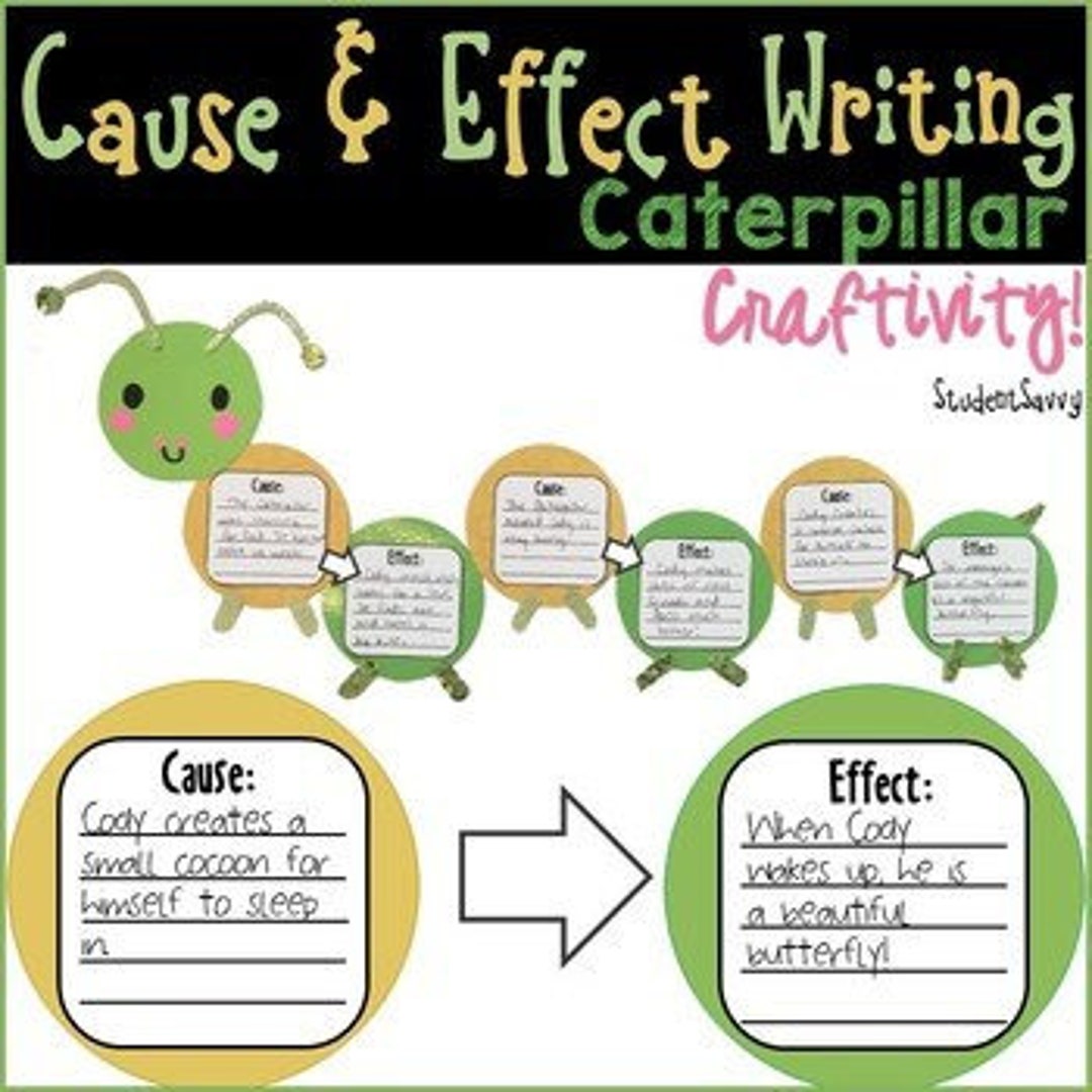 Cause & Effect Caterpillar Craftivity! - Etsy
