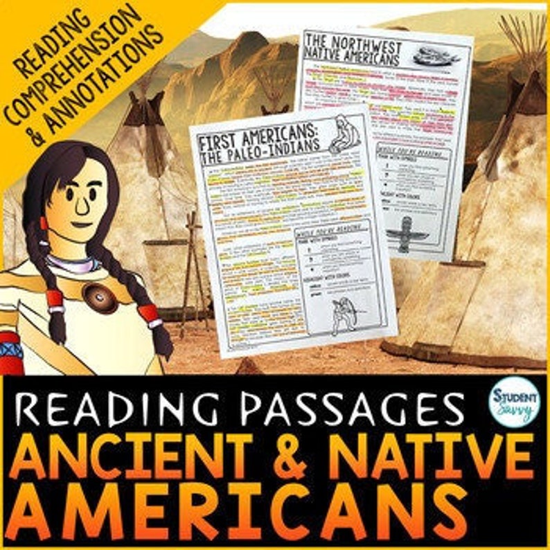 First Americans Ancient Americans Native Americans Reading - Etsy