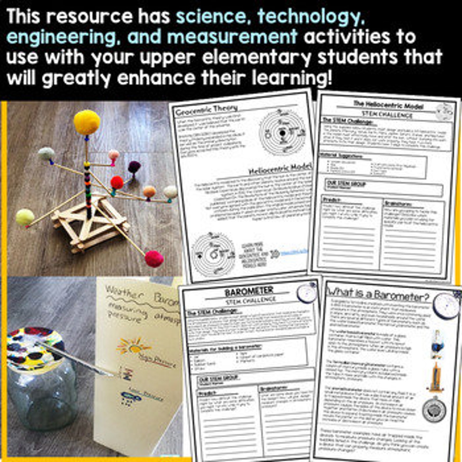 The Scientific Revolution STEM Challenges | Barometer STEM Activities ...