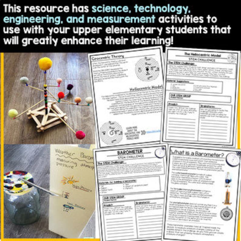 The Scientific Revolution STEM Challenges | Barometer STEM Activities ...
