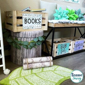 Lavender and Eucalyptus Editable Classroom Labels - Calming Classroom ...