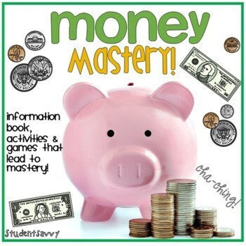 Counting Money Book Printable | Dollar Quarter Dime Nickel Penny ...