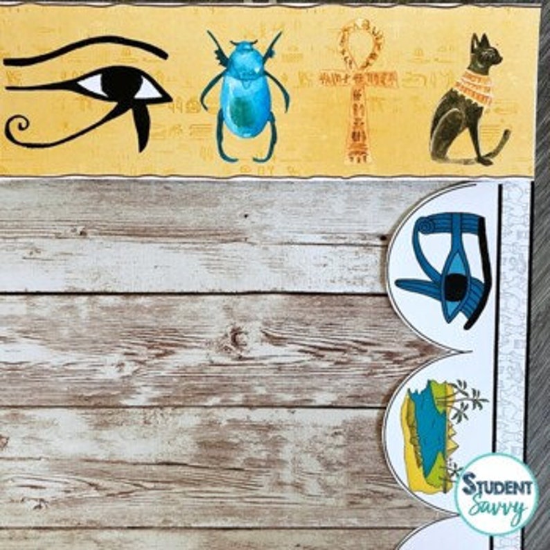 Ancient Egypt Bulletin Board Borders Printable | Egypt History ...
