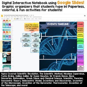 The Scientific Revolution Interactive Notebook | Digital Notebook ...