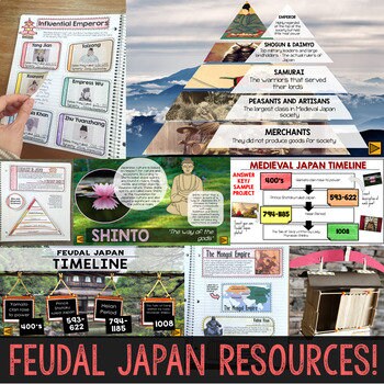 Medieval Japan Activities Resource Bundle - Feudal Japan - Etsy